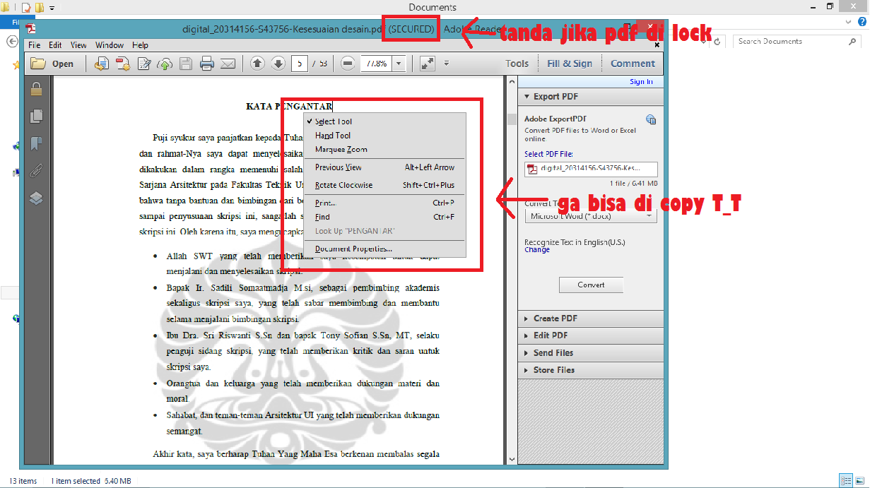 H-Day Irma: cara membuka file PDF yang ke lock
