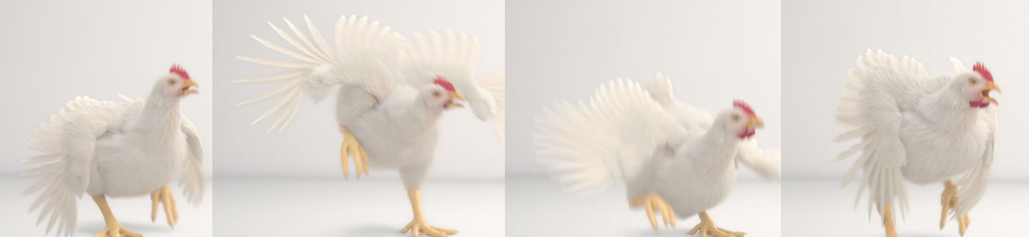 Chicken Walk - Animating a Realistic Chicken