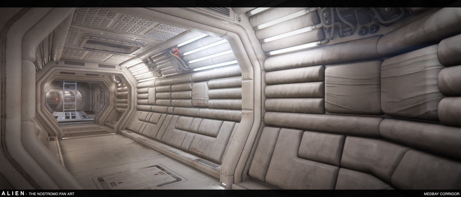 The Dork Review: Rob's Room: Alien's Nostromo Spaceship Interior by Ian ...