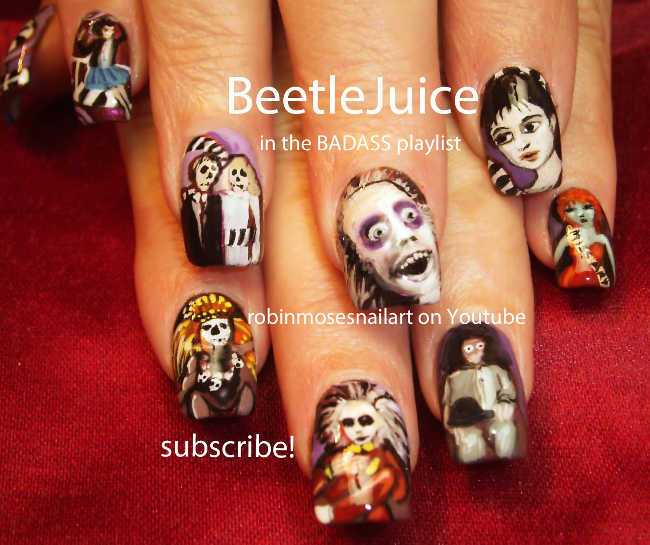 Nail Art by Robin Moses: "halloween nails" "scary nail art" "scary ...