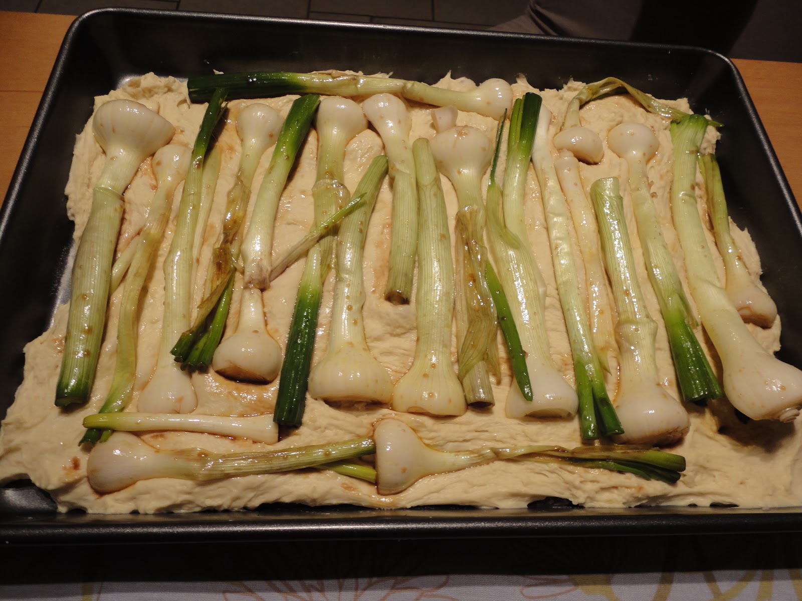 Babaduck: Spring Onion Tray Bread from Seasons by Donna Hay