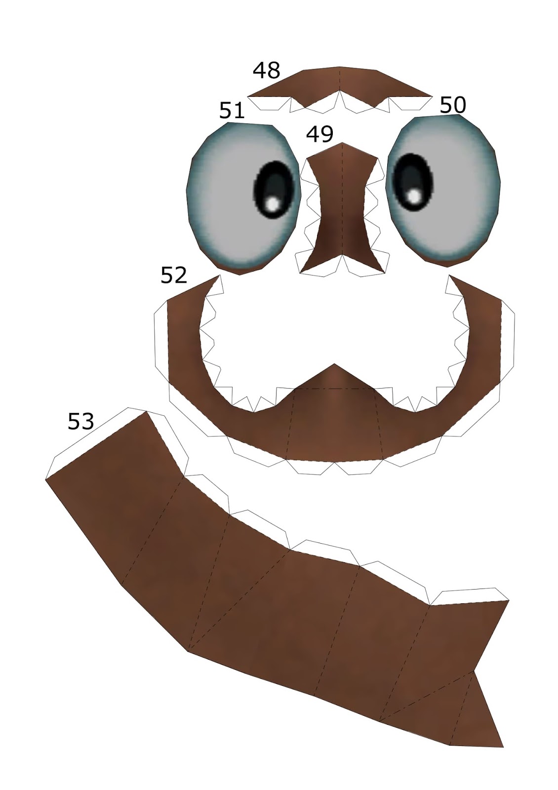 Bibi Leitura : PaperCraft Super Mario - Goomba