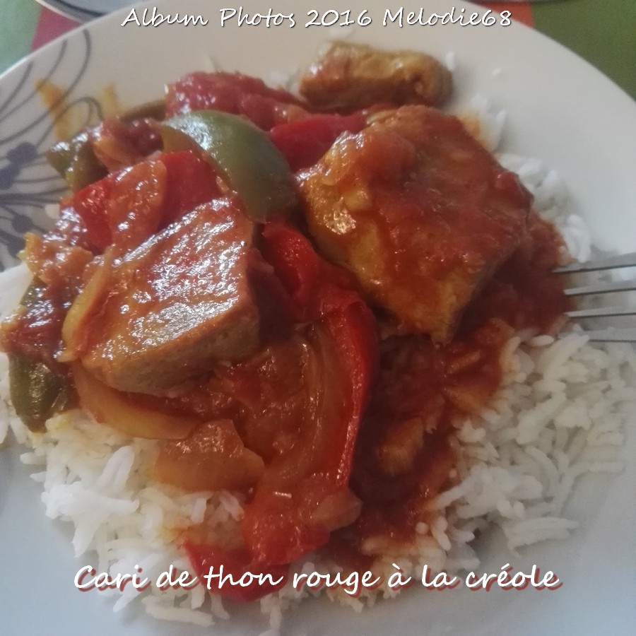♥ Les Gourmandises de Melodie68 ♥: Cari de thon rouge à la créole