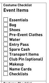 Not a Day Without Pokémon: Costume and Cosplay Checklists