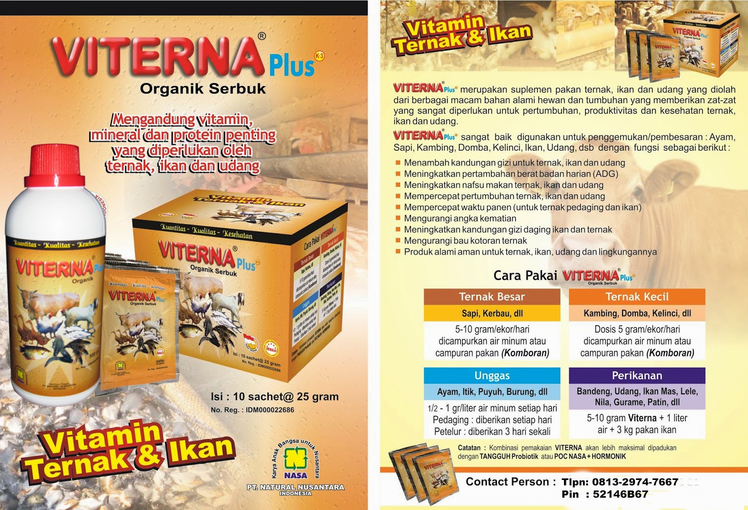 VITERNA PLUS (PT. Natural Nusantara) ~ Pupuk Organik PT.Natural ...