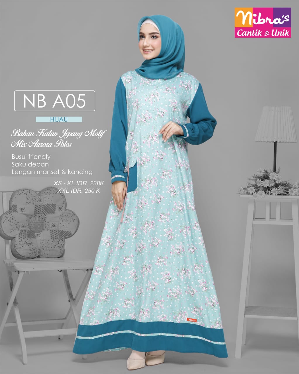 KOLEKSI GAMIS NIBRAS TERBARU NB A05