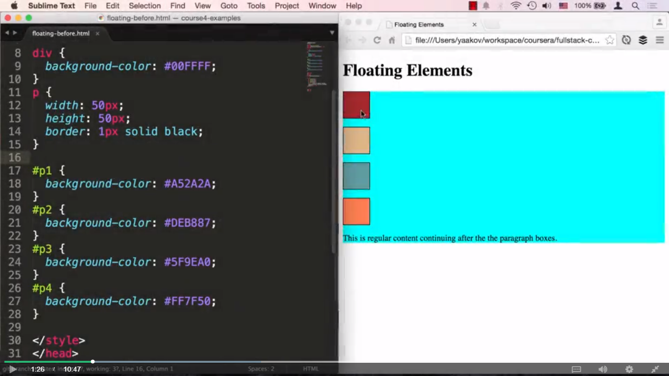 Positioning Elements by Floating | HTML - CSS - And Javascript for Web ...