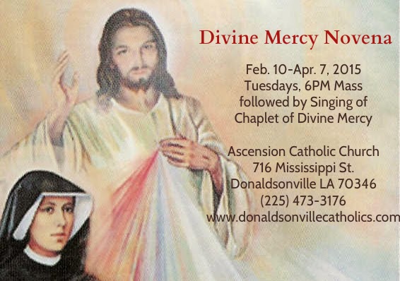 9-Week Divine Mercy Novena at Ascension Catholic Church (Feb. 10-Apr. 7 ...
