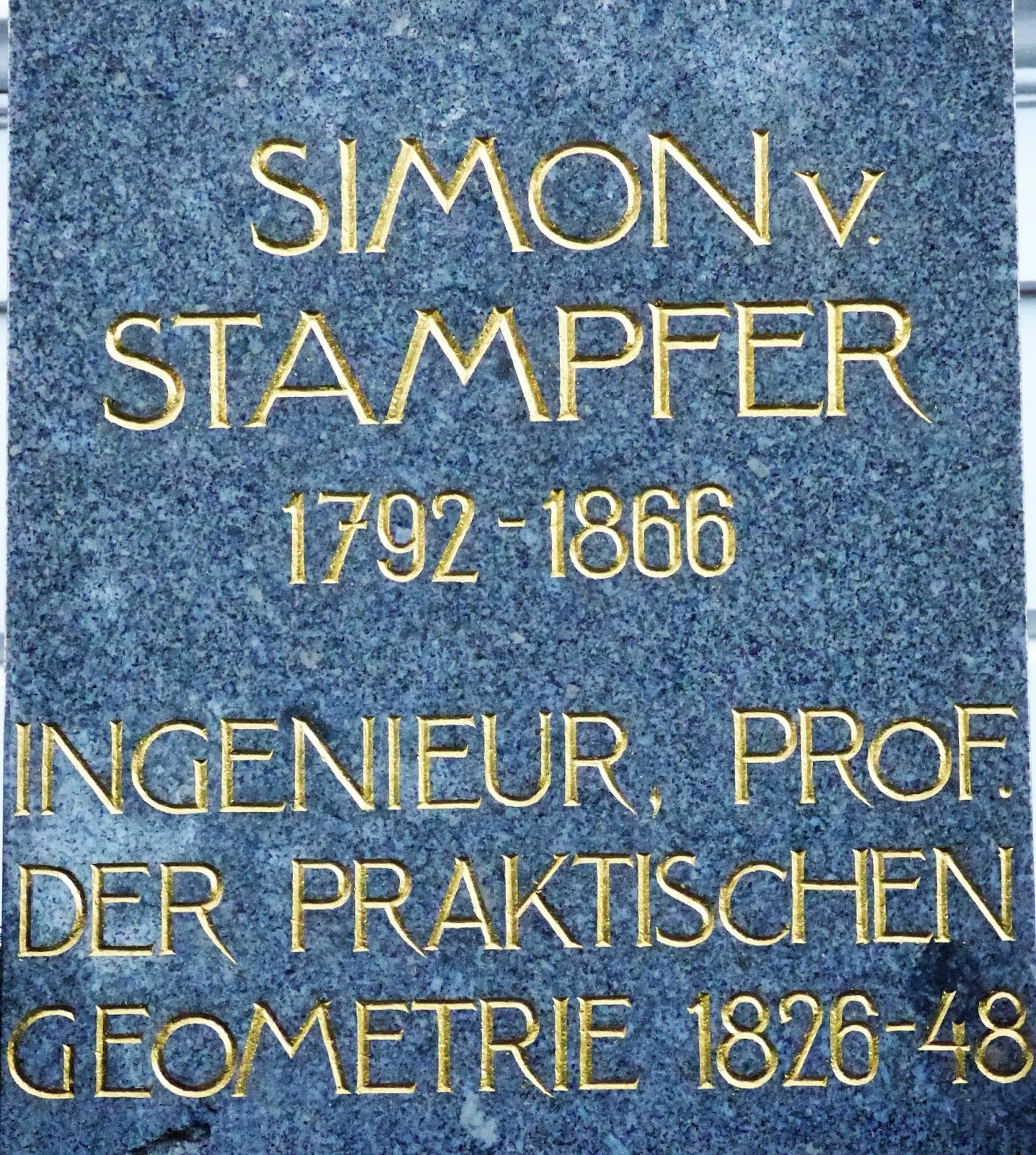 Viajar e descobrir: Áustria - Viena - Busto de Simon Von Stampfer