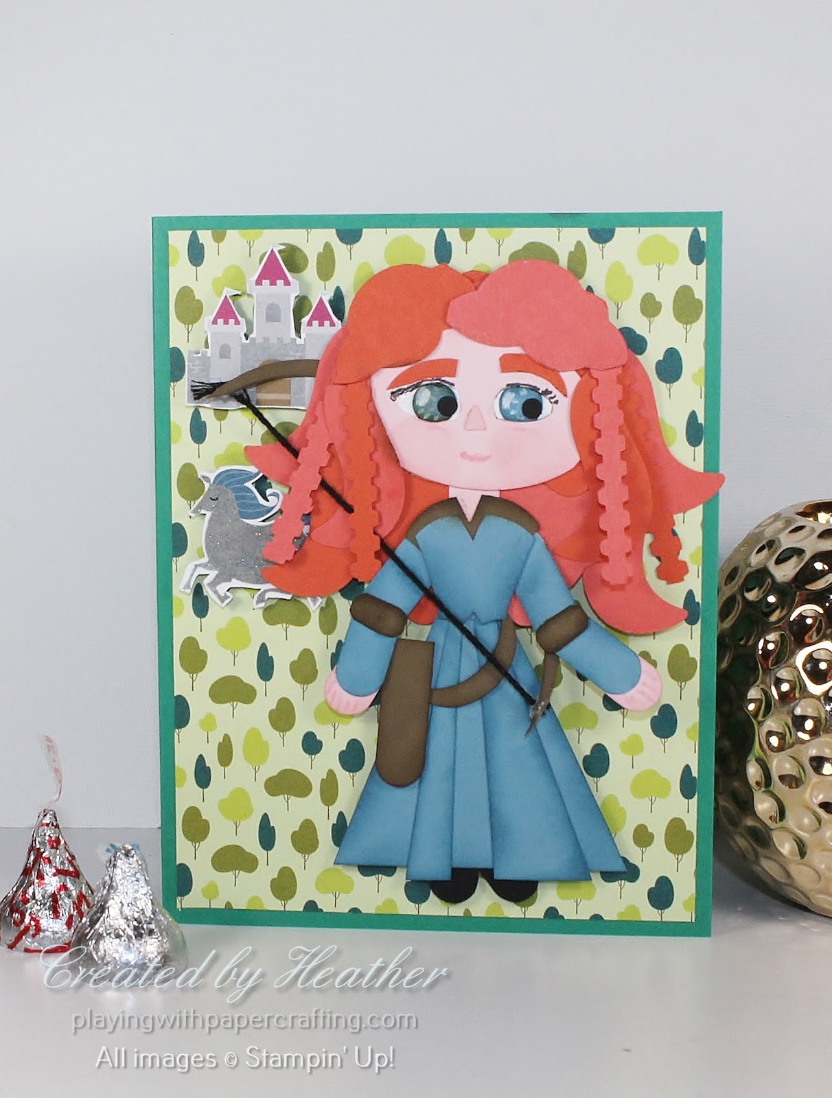 Playing with Papercrafting: Merida The Brave in Punch Art