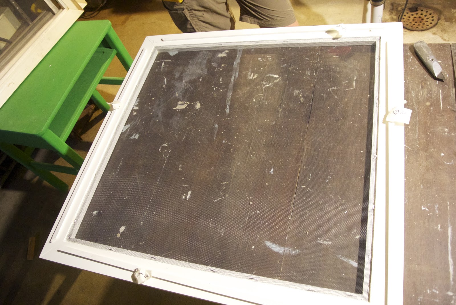 Life at Pugsley: How to make wood window screens 11: Installing the ...