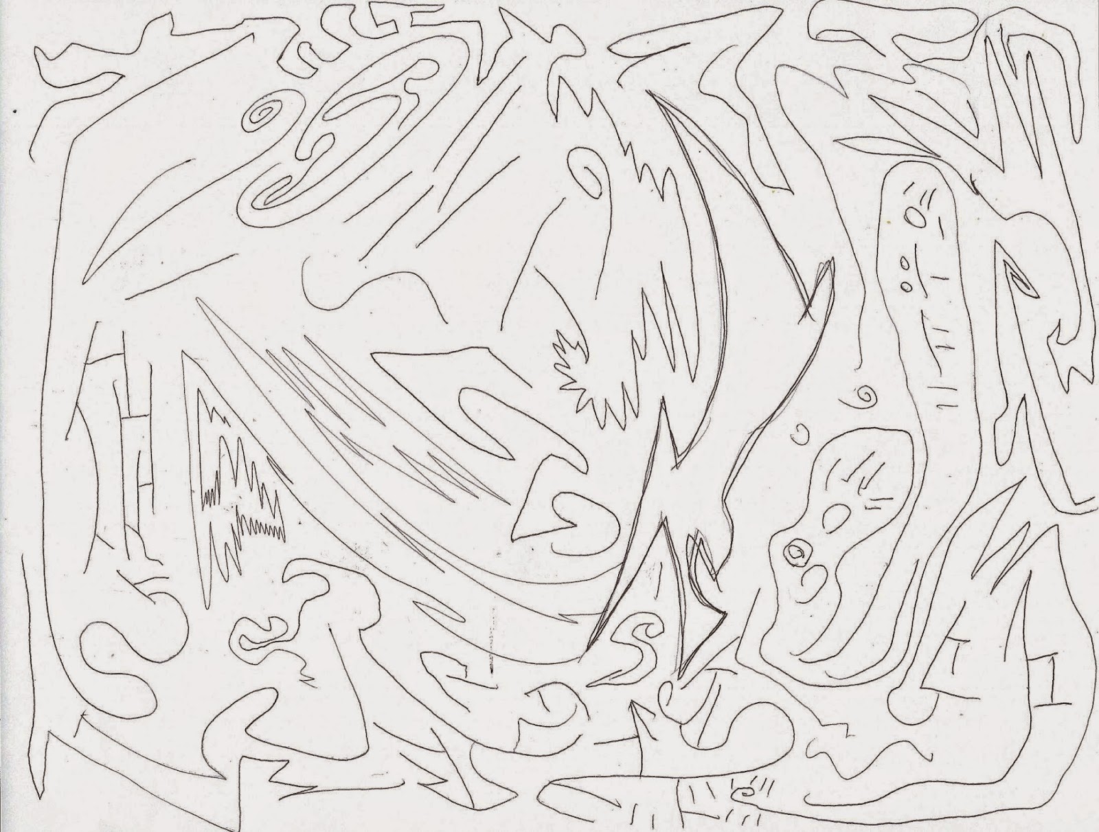 Flinching Forward Fast: Drawing Gallery (First Year)