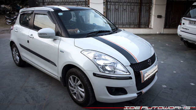 Maruti Suzuki Swift with Racing Stripes | IDE Autoworks