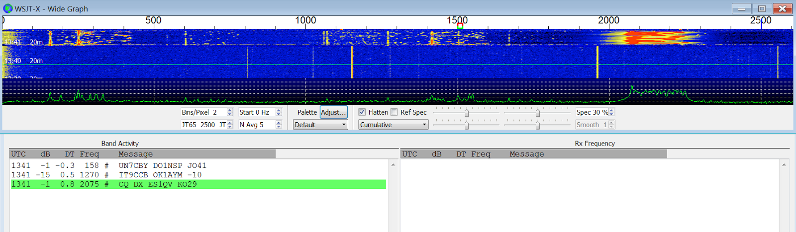 PE4BAS Amateur Radio Weblog: Impressive JTDX performance