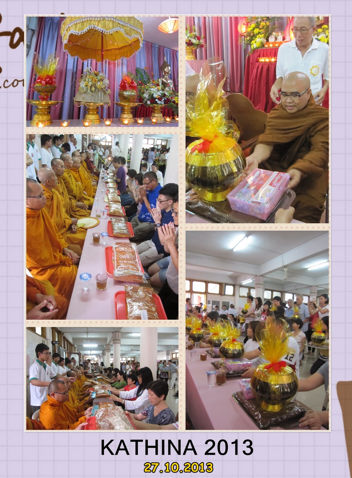 Malaysian Buddhist Meditation Centre: Kathina Ceremony 2013