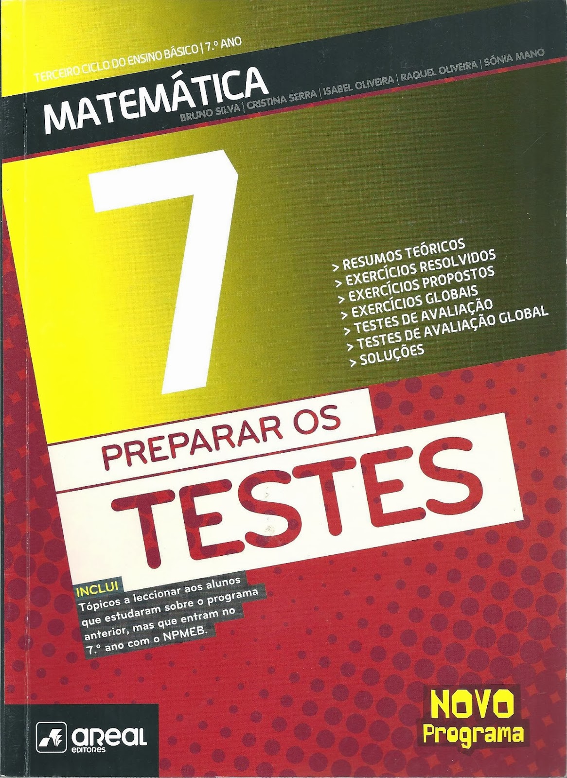 capas.livros: Matemática 7 preparar os testes
