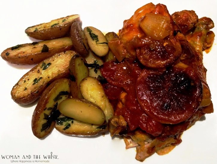 Woman and the Whisk: Poulet a la Catalane