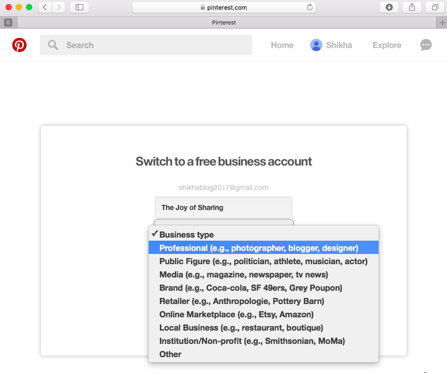 How I switched my Pinterest personal account to business account? - The ...