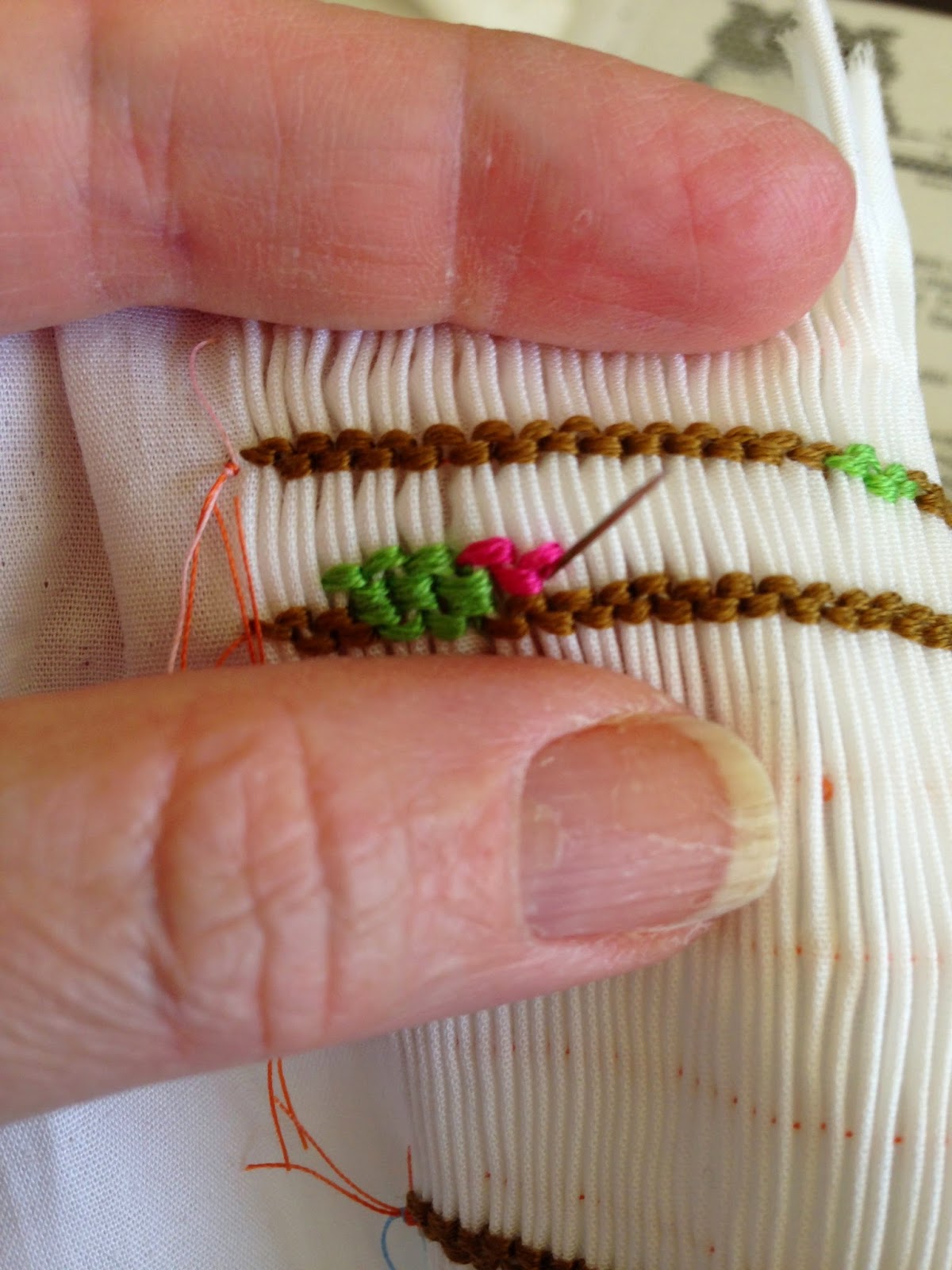 Ney Ney's Nest: Picture Smocking Tutorial-Part 2