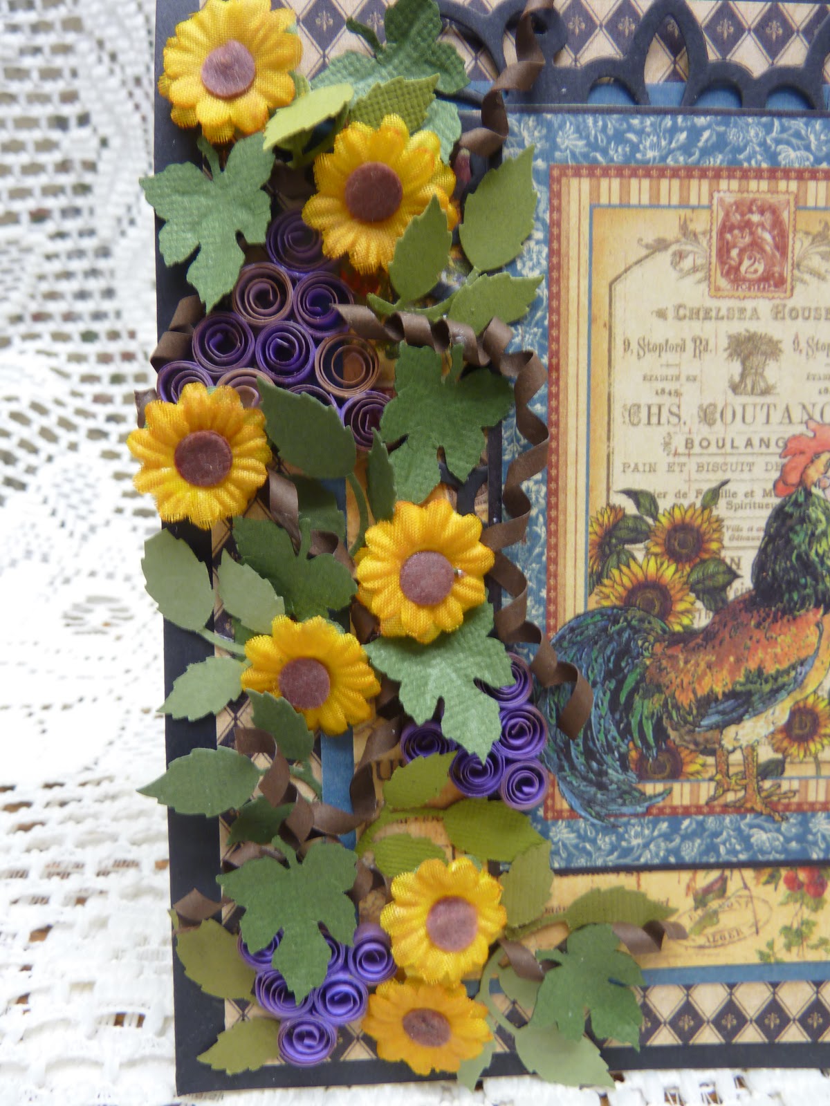 My corner of the world: Graphic 45 French Country Card and Quilling