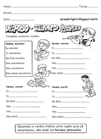 Atividades de Português sobre Verbos Atividades de português para os ...