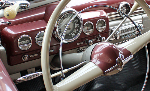 Deadly Curves: The 1949 Mercury Dash Gauge Set. Be like James Dean.
