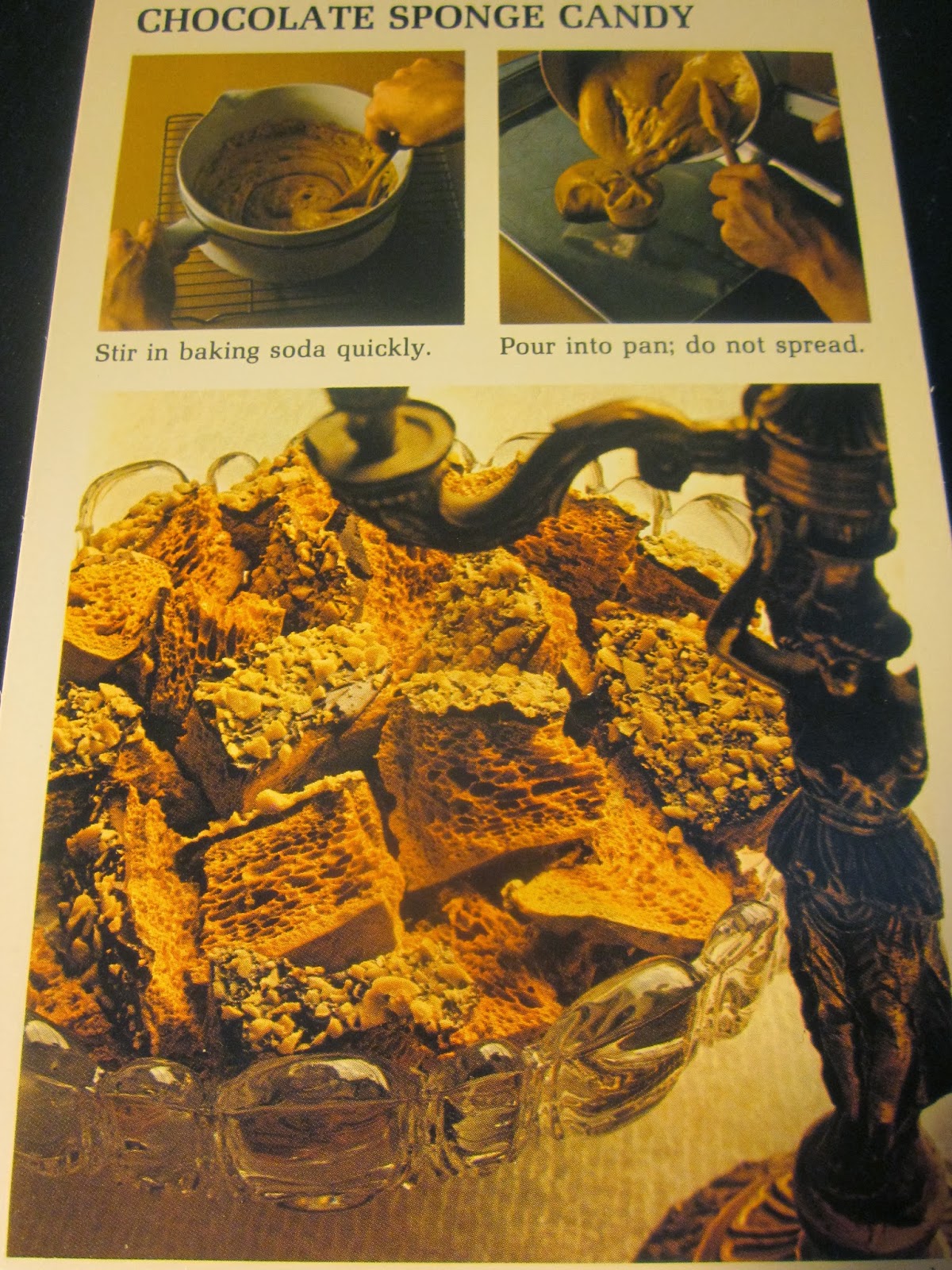 Grandma's Vintage Recipes: CHOCOLATE SPONGE CANDY