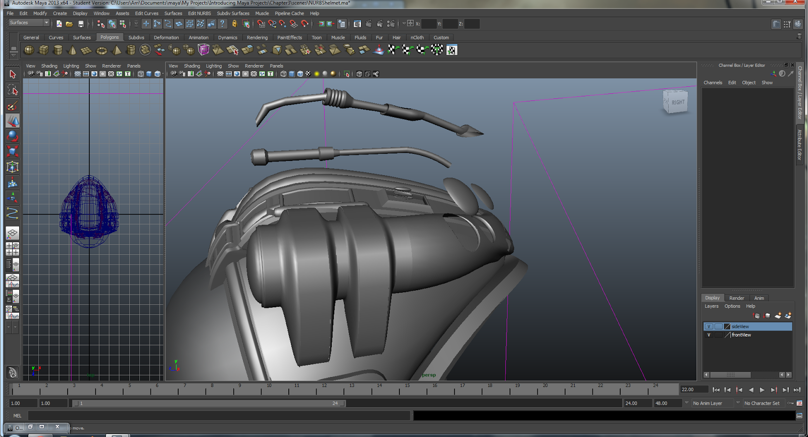 Leaving Flatland: Mastering Autodesk Maya 2013: Modeling I - Lofting ...