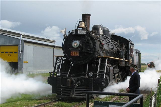 Caboose Coffee: A Birthday Party - The ex-CNR 1392 steam locomotive is ...
