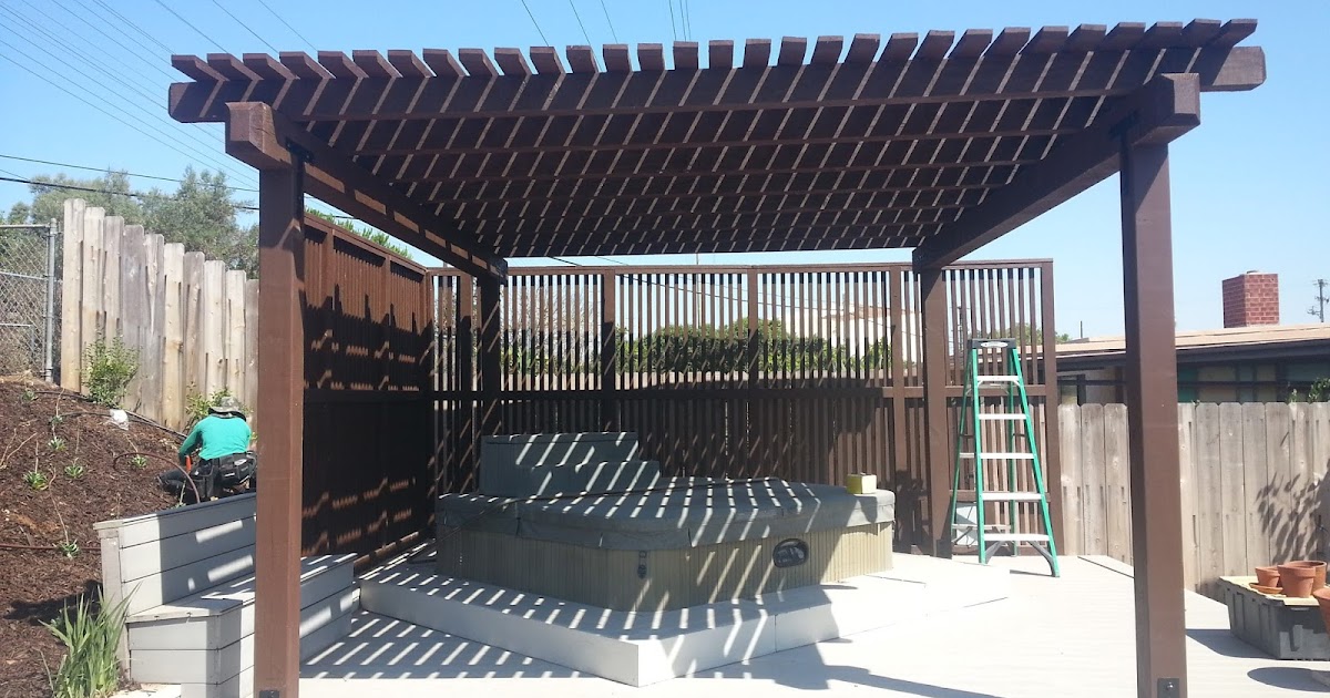 The 2 Minute Gardener: Photo - Wood shade structure