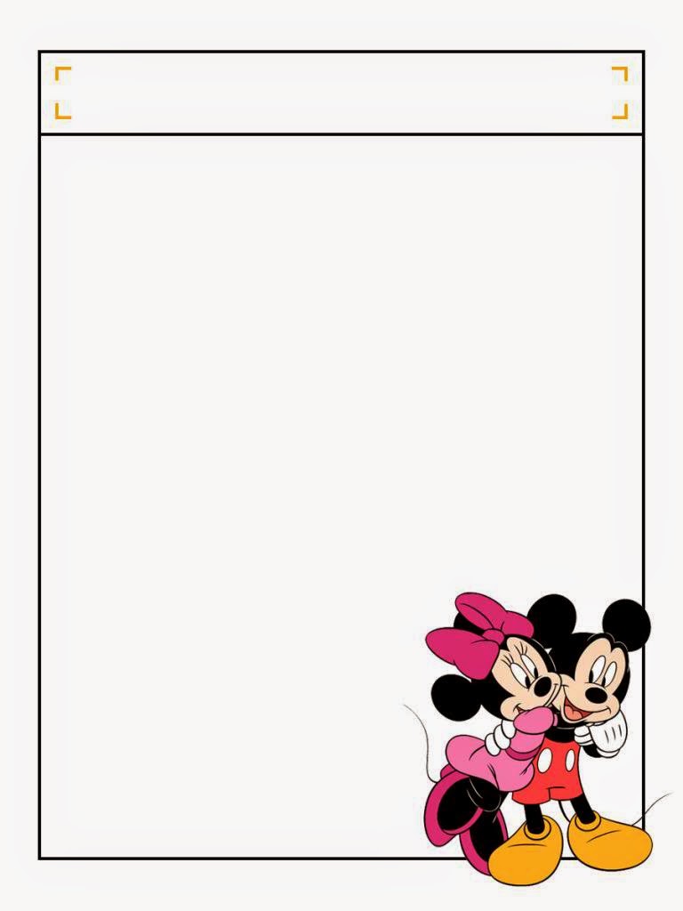 Mickey and Minnie Free Printable Notebook. - Oh My Fiesta! in english