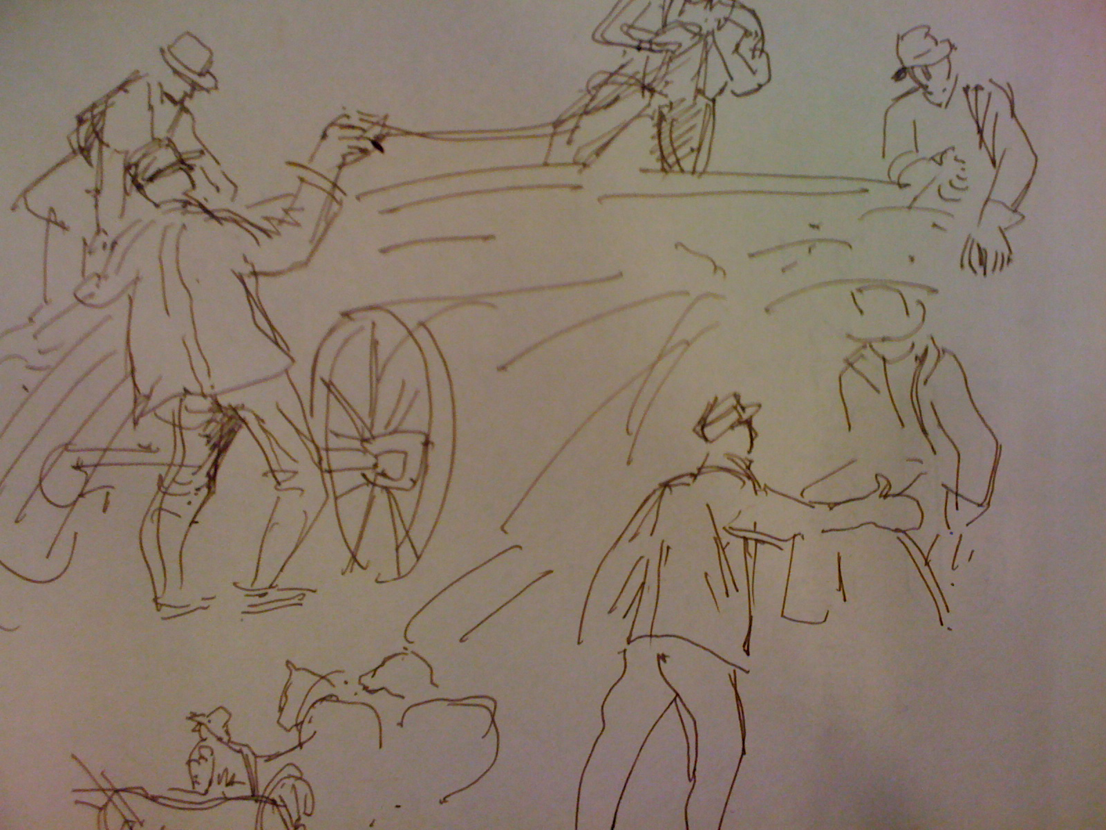 Holbrook's Trunk: Digging Daura: sketches