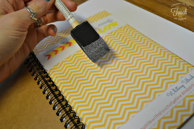 A mommy's life...with a touch of YELLOW: DIY Personalize Notebook ...