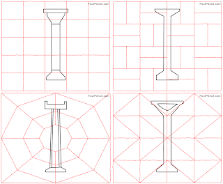 Four grid: Free printable Pillar grid line drawing worksheet/activity ...