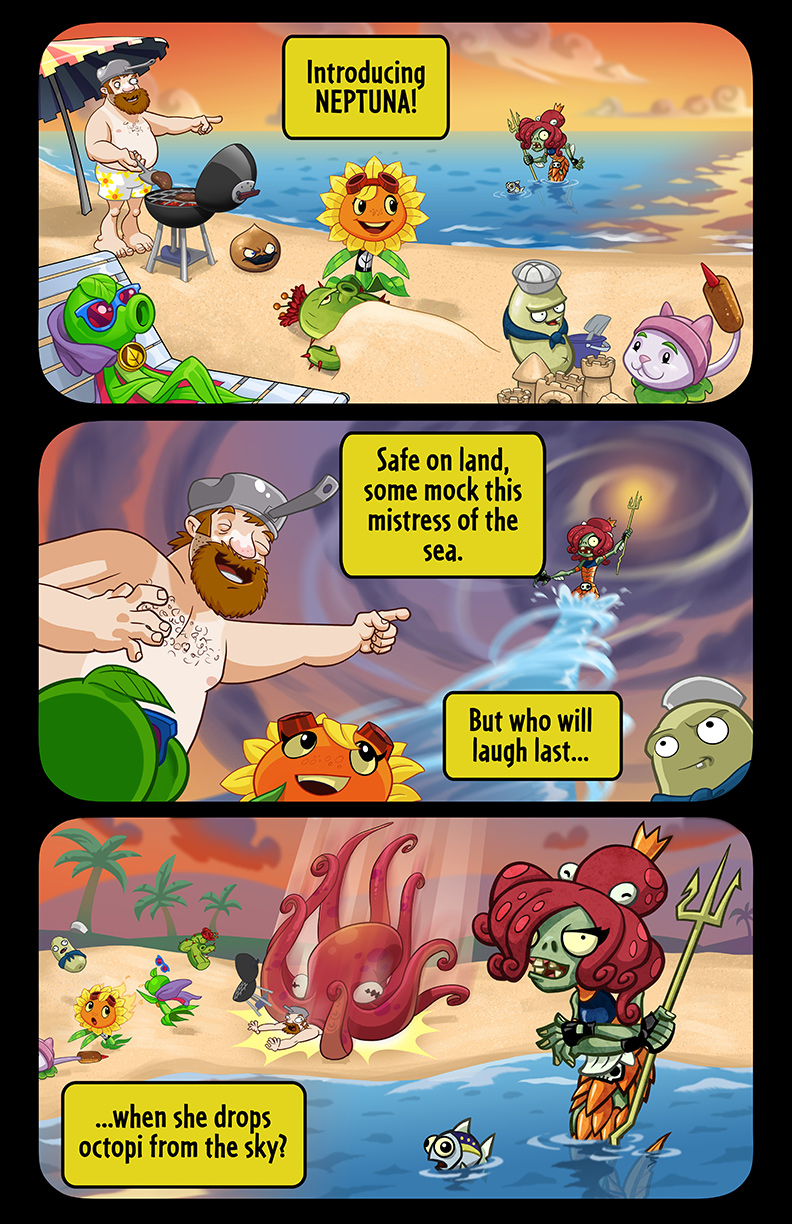 Plants vs Zombies Heroes Comic Narrative