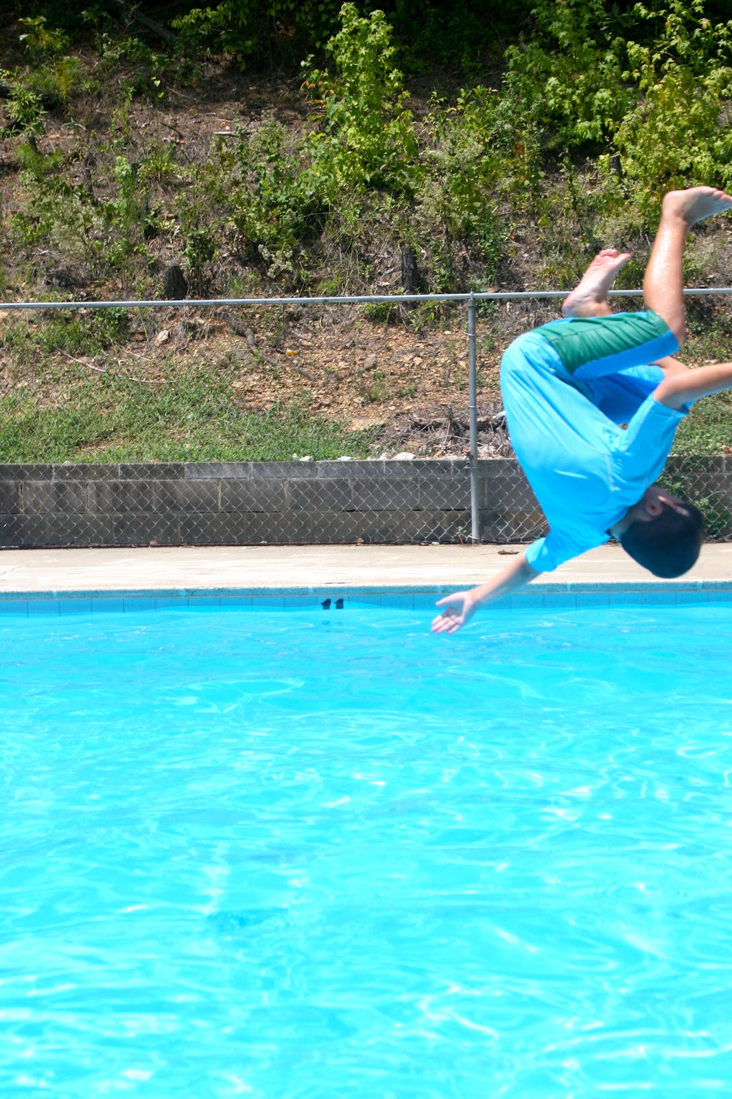 grass stains: Not-so-lazy days at the pool