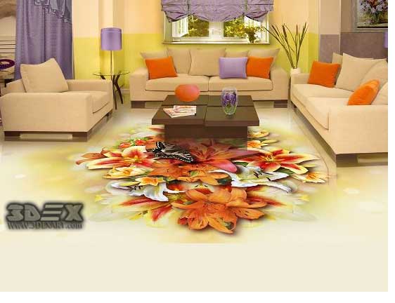 Best 3D flooring designs, 3D epoxy floor images for bathroom 2019