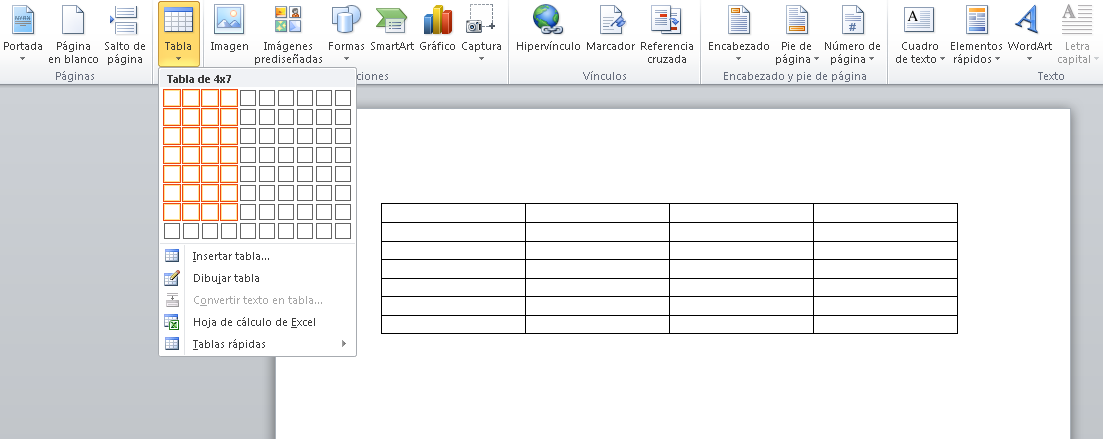 Curso de Word Insertar Tablas ~ COMPUTACION PARA TODOS