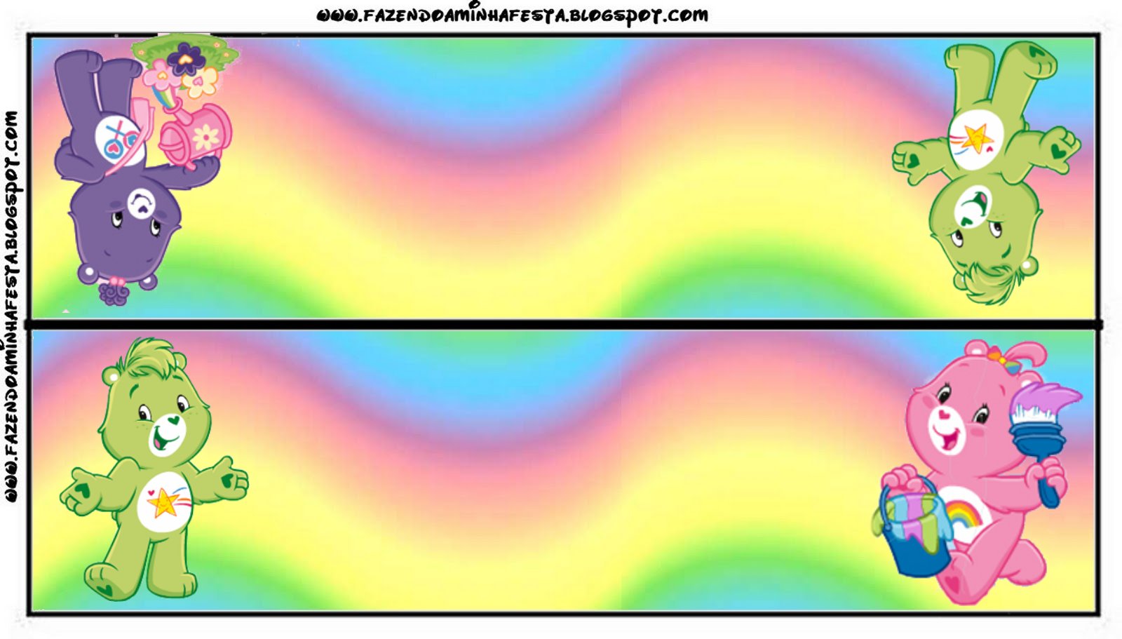 Care Bears Party: Free Printable Candy Bar Labels. - Oh My Fiesta! in ...