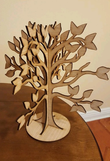 Designs, vectorized: 3d tree, 3D lamp, marker cylinder plane puzzle ...