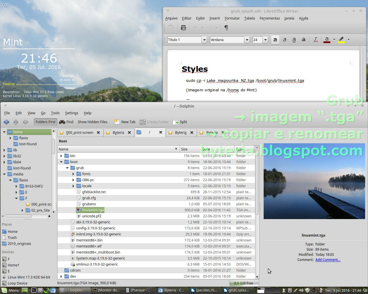 Byteria: Dual boot, Linux, Windows e Grub-customizer