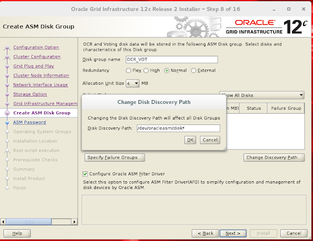 Step by Step Oracle RAC 12c Release 2 (12c R2) installation on Oracle VirtualBox with OEL7