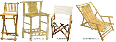Taman Bambu Nusantara: Aneka Model Furnitur dari Bambu