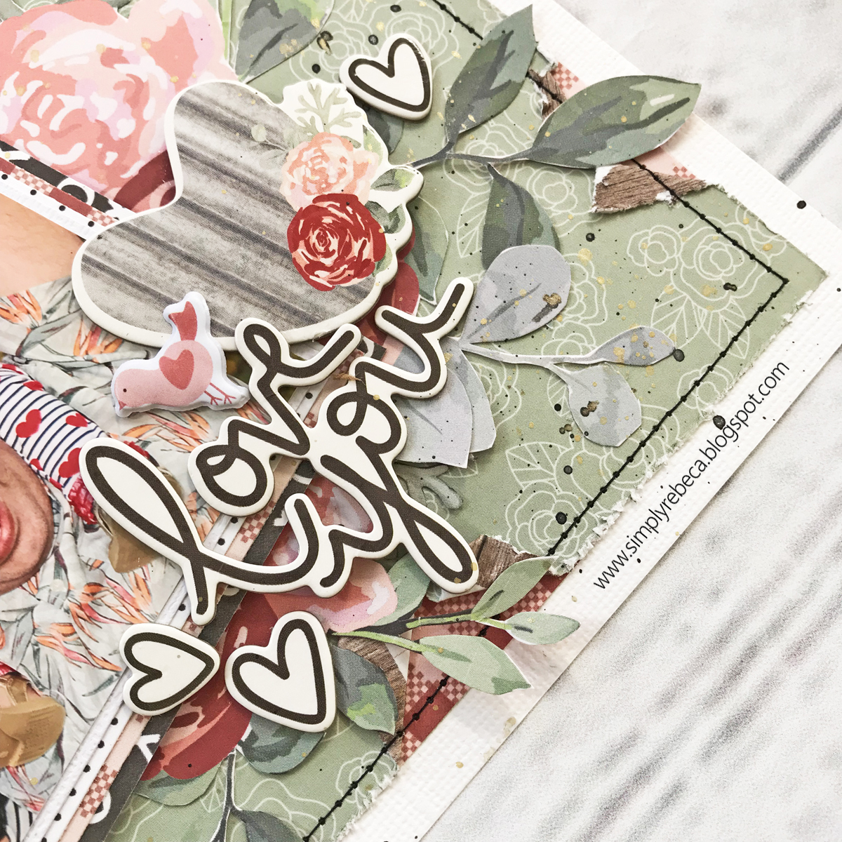 Love You Layout - Simply Rebeca