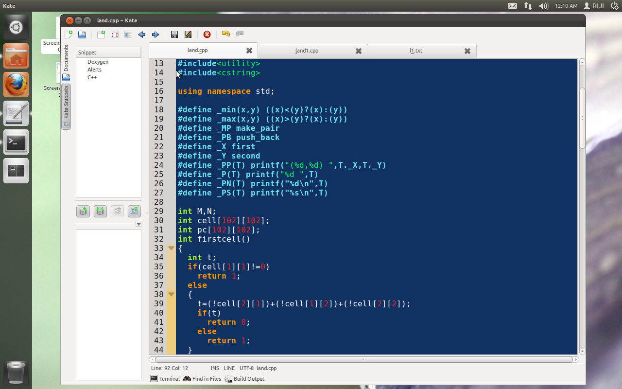 THINK GOOD, TAKE BEST: Ubuntu Programming Editor : Kate Editior Good ...