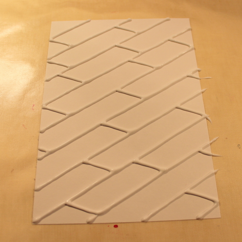 Pia's Creative World: Pattern Play with Glue & Watercolor