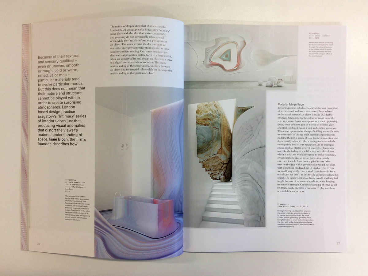 !ntimacy series for AD magazine Evoking Through Design | Eragatory