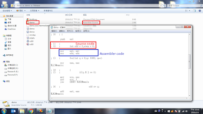 Stark's programer note: [Visual studio] 如何在 Visual studio 倒出 assembler code