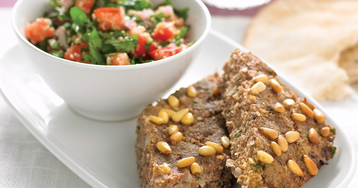 Baked kibbeh with tabouli recipe | LEBANESE RECIPES